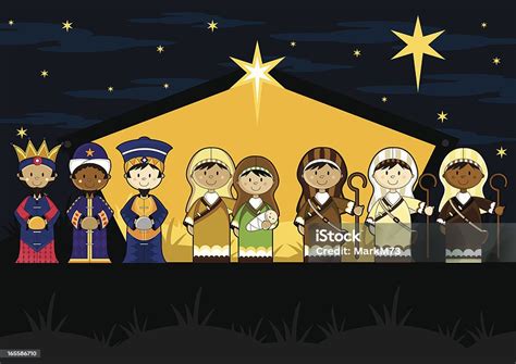 Nativity 자 우리 북극성에 대한 스톡 벡터 아트 및 기타 이미지 북극성 벡터 만화 Istock