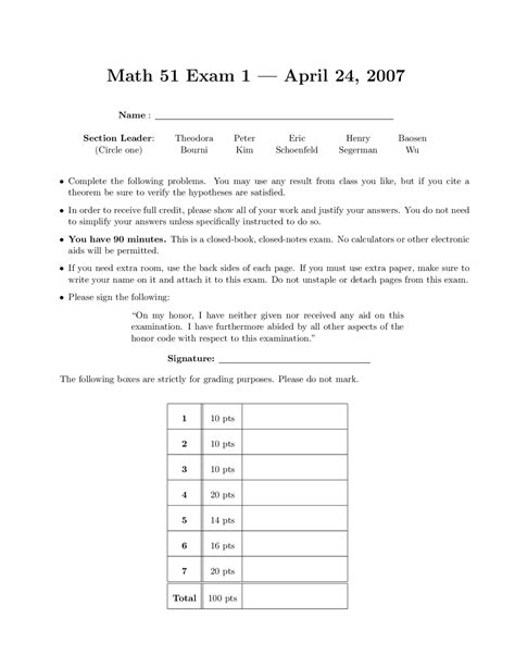 Collection Linear Algebra And Multivariable Calculus First Midterm