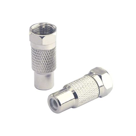 Vce 2 Pack Atari Adapter Phono Rca Female To F Type Male Rf Connector Coaxial Adapter For Atari
