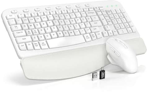 Sablute Wireless Keyboard And Mouse Combo Ergonomic Wave Want It All