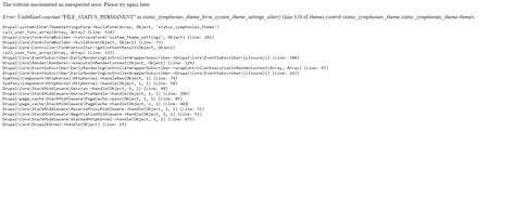 undefined constant file status permanent getting error [ 3379041]