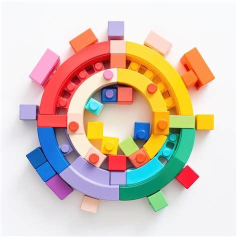 Premium Ai Image Vibrant Delight Captivating Topdown View Of Colorful