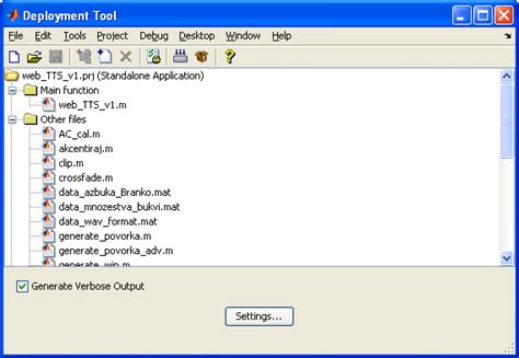 Matlab Compilers Deployment Tool Gui Compiling The Tts System Download Scientific Diagram