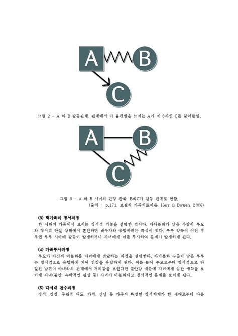 가족복지론 보웬의 다세대 가족치료 사회과학