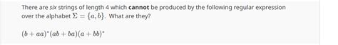 Solved There Are Six Strings Of Length 4 Which Cannot Be