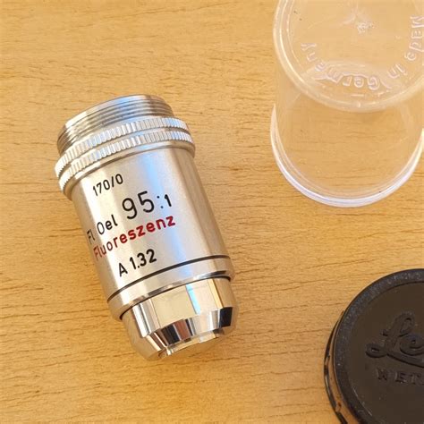 Rare Leitz Wetzlar Microscope Objective C Fl Oel 951 Fluoreszenz A 132 Etsy