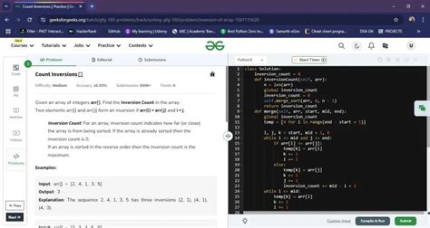 Unnati Kulshrestha On Linkedin Gfg160 Geeksforgeeks Coding Merge
