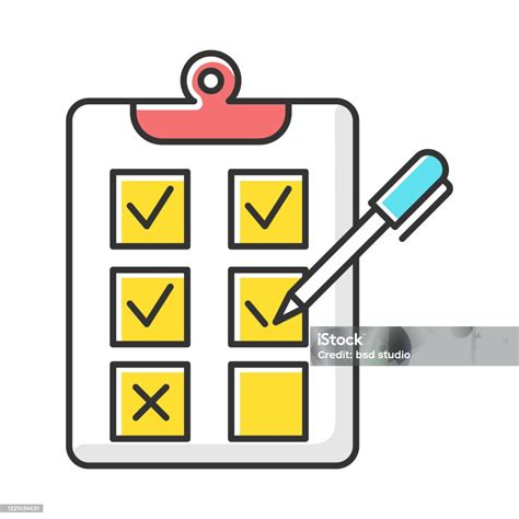 서면 설문 조사 색상 아이콘입니다 옵션 선택 체크박스를 선택합니다 평가 테스트 답변을 선택합니다 정확하고 올바르지 않습니다 설문 조사 종이 연구 클립보드에 있는 페이지 격리