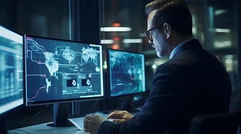 premium photo a cybersecurity expert analyzing security protocols on