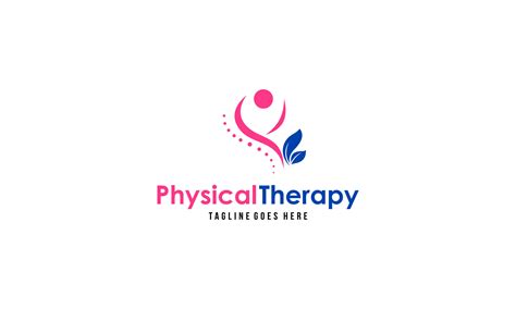 Physical Therapy Logo Design Medical Health Wellness 16625541 Vector