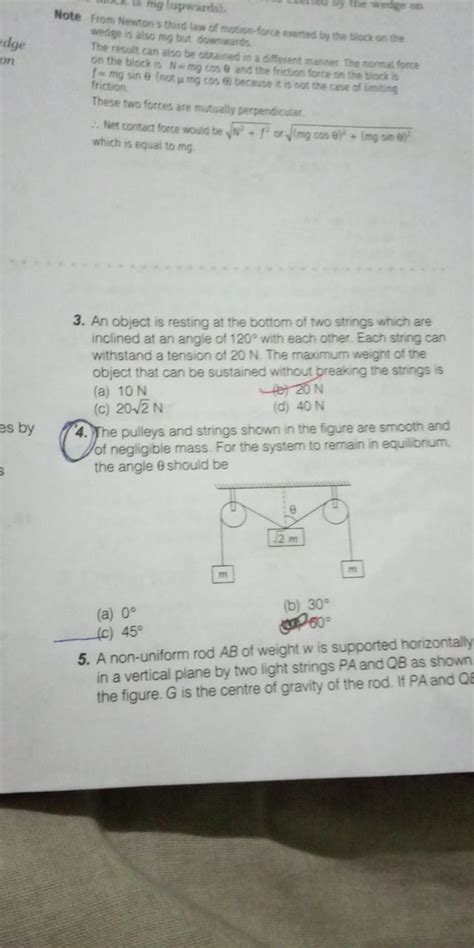 The Pulleys And Strings Shown In Figure Are Smooth And Of Negligible