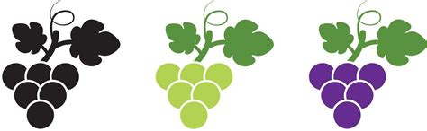 Uva Icono Uva Icono Colocar Uva Icono Comida Frutas Diferente Vino