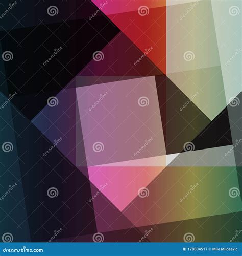 Geometric Pattern With Square Abstract Seamless Square Background Stock Vector Illustration