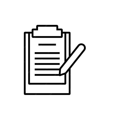 Premium Vector Outline Document File Icon