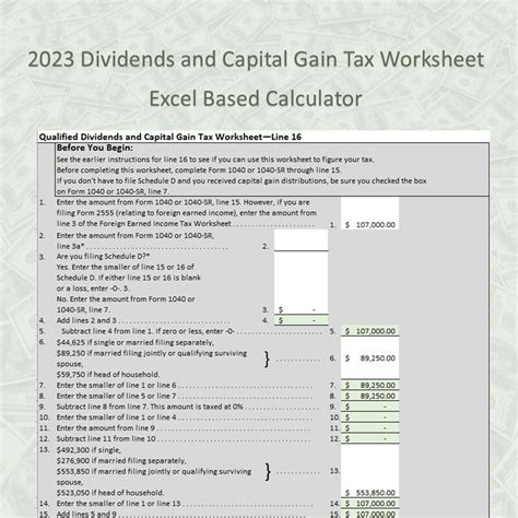 2025 Income Tax Worksheet Etsy