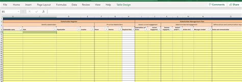 Editable Stakeholder Analysis Communication Plan Etsy