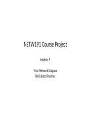 NETW191 Module 5 PPT Template 2 Pptx NETW191 Course Project Module 5