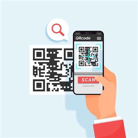 Premium Vector Smartphone Scanning Qr Code