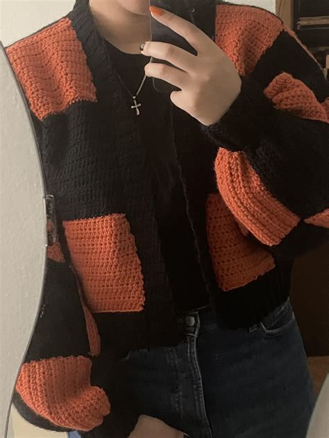 Yesterday Was My First Time Wearing One Of My Cardigans Outside 10 10 Experience R Crocheting