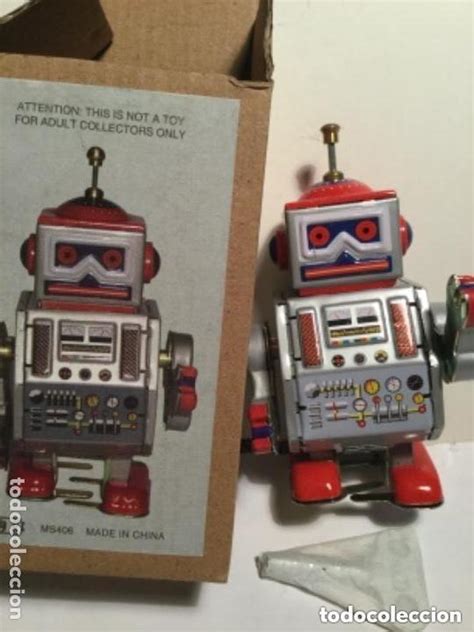 Robot 10 Cm Cuerda Comprar Reproducciones Juguetes De Hojalata
