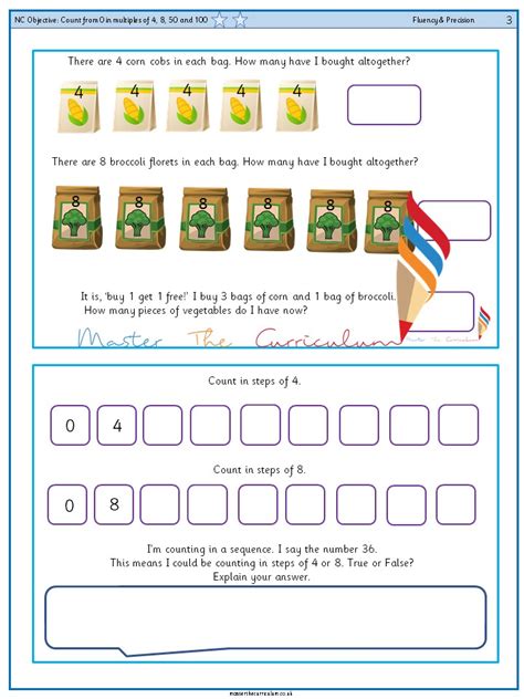 Year 3 Count From 0 In Multiples Of 4 8 50 And 100 Master The Curriculum