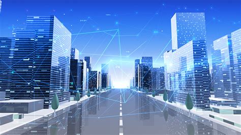 디지털 도시 네트워크 구축 기술 통신 데이터 비즈니스 3d 일러스트 배경 도시에 대한 스톡 사진 및 기타 이미지 도시 테크놀로지 일러스트레이션 Istock