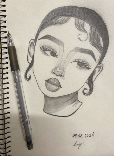 Baddie Drawings Sketch Easy Simple