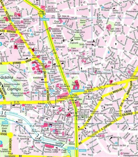 Bucharest Map Romania