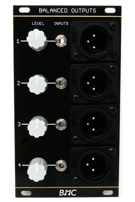 Oscillosaurus Barton Balanced Outputs Bmc047 Panel Modular Addict Synth Diy