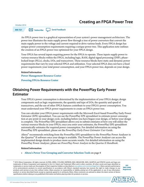 Pdf Creating An Fpga Power Tree · 2020 06 15 · A Power Rail Cannot Be