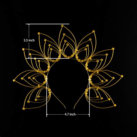 Fantherin Mary Halo Crown Headband Goddess Zip Tie Spiked Halo Crown Halloween Costume Headpiece