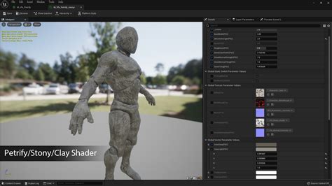 character status vfx material unreal engine asset
