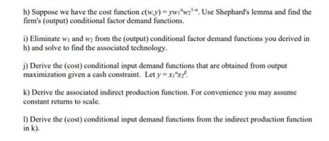 Solved Problem You Are Given The Production Function Chegg