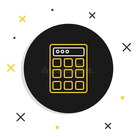 Line Password Protection And Safety Access Icon Isolated On White Background Security Safety