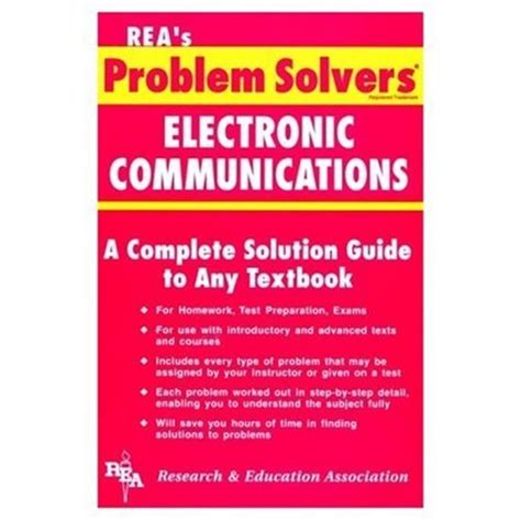 Electronic Communications Problem Solver Problem Solvers Solution Guides The Editors Of Rea
