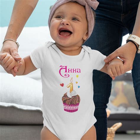 Бебешко боди Анна 1 годинка Идеи за подарък