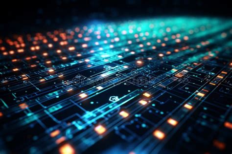 Binary Code Waves Depict Data Flow Digital Security In Internet