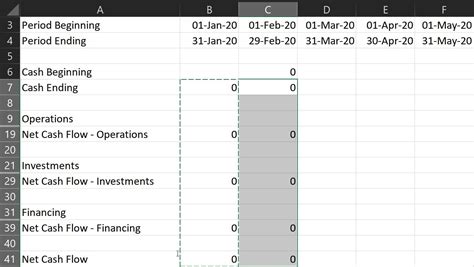 How To Make A Cash Flow Statement In Microsoft Excel