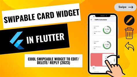 How To Add Swipe Able Widget In Your Flutter App To Edit Delete Or