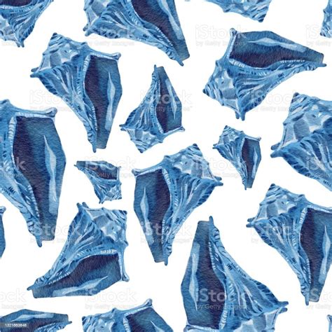 푸른 조개 껍질의 매끄러운 패턴 바다 껍질 수채화 손 그린 일러스트 는 배너 포스터 인쇄 엽서 섬유 템플릿 카드에 대한 흰색