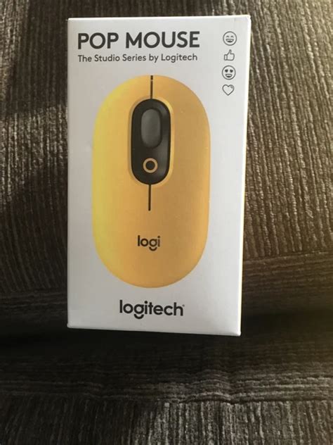Logitech Pop Wireless Mouse With Customisable Emoji Blast Black Yellow £29 99 Picclick Uk