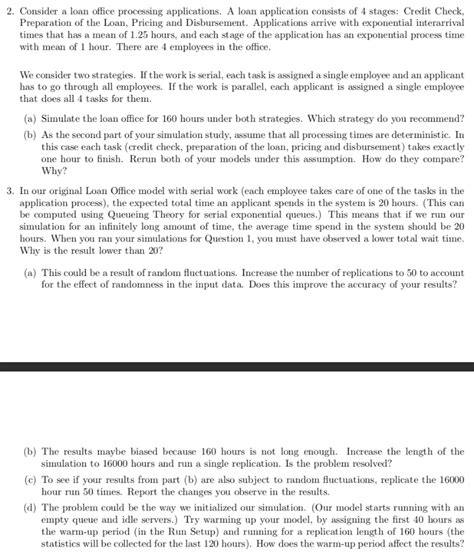 Solve Question 3 Please Use Excel Or Arena To