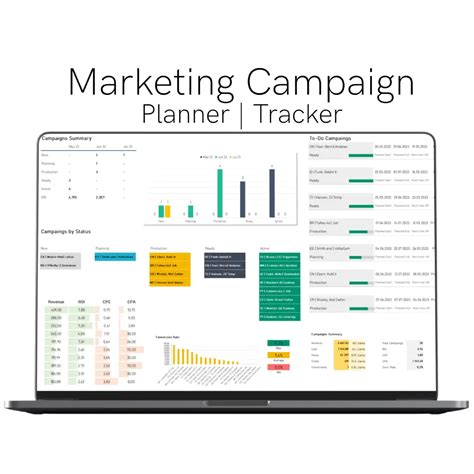 Marketing Campaign Planner And Ads Tracker Excel Spreadsheet