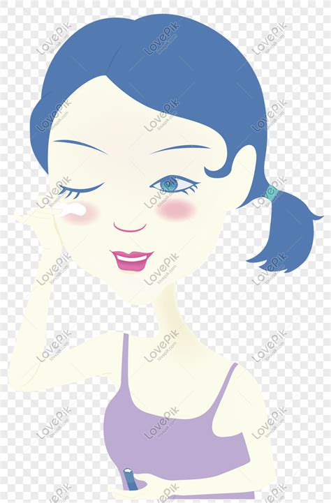 손으로 그린 만화 귀여운 소녀 Png 일러스트 무료 다운로드 Lovepik