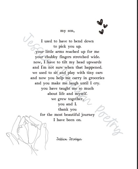 My Son Poem Etsy