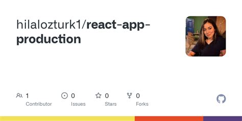 github hilalozturk1 react app production