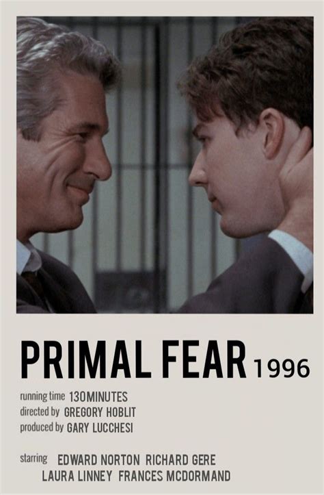 Primal Fear 1996 Poster