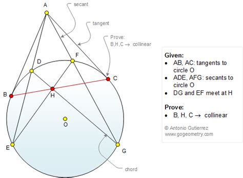 Math Geometry Problem 1189 Circle Tangent Line Secant Chord Collinear Points Tiled