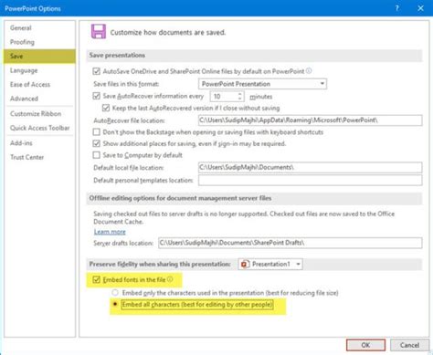 How To Embed Fonts In PowerPoint