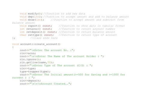 C Coding For Banking System Program Pdf Computing Technology